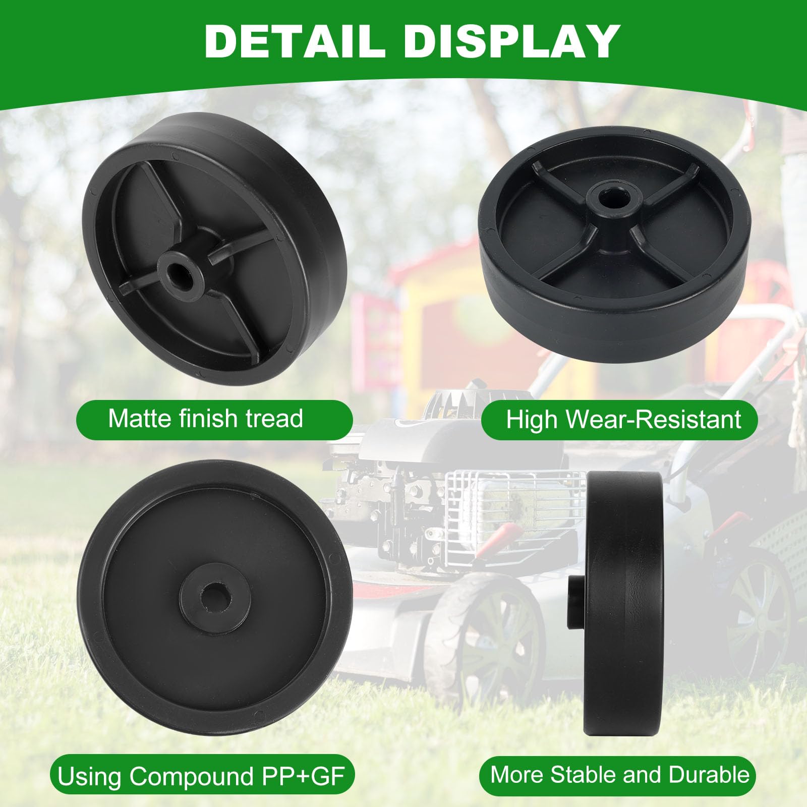 Snapklik.com : 4 Pack 734-0973 Lawn Mower Deck Wheel And Bolt Kits ...