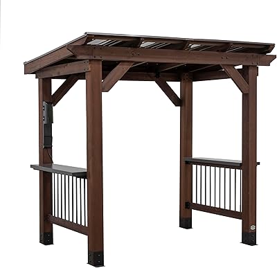 Amazon.com : ShelterLogic 10' x 6' Solano Gazebo Canopy Charcoal Carbon ...