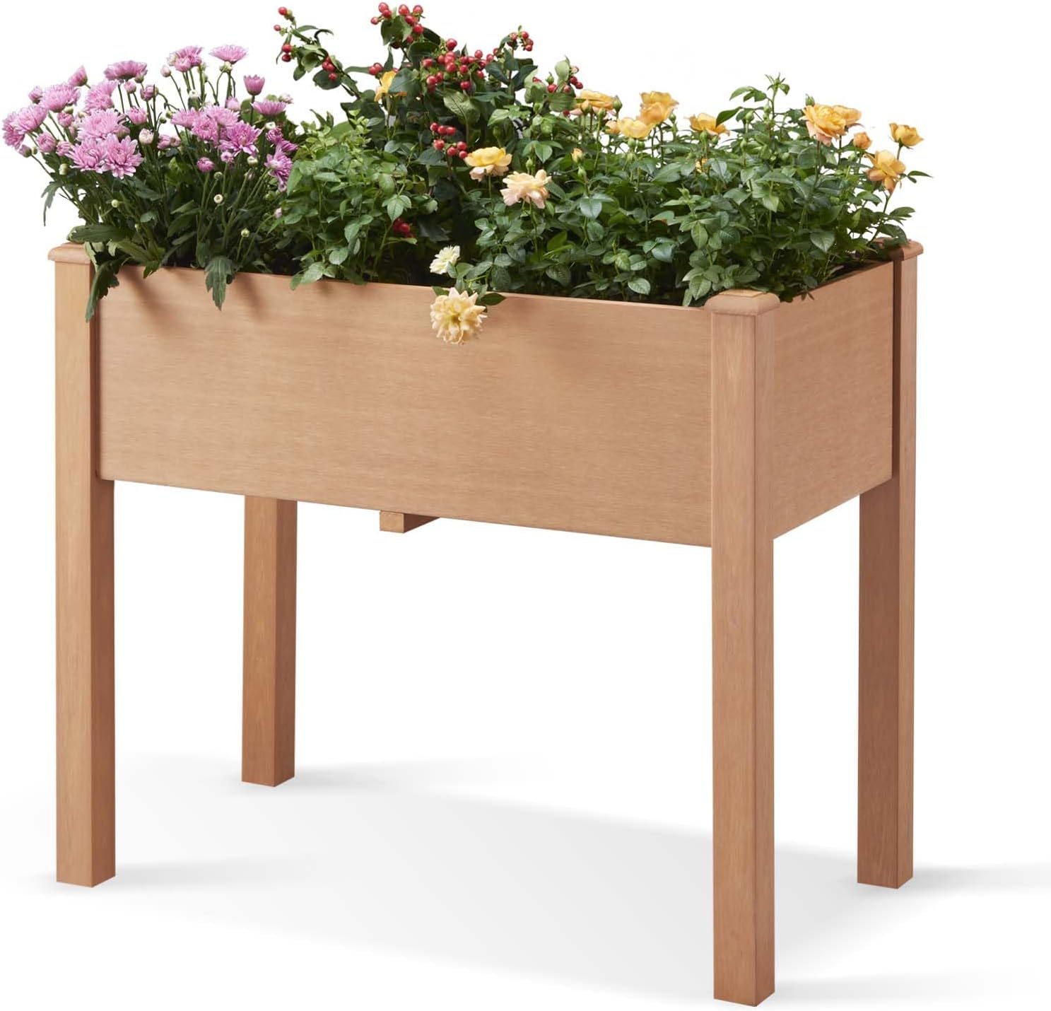 Amazon.com: Psilvam Raised Garden Bed with Legs, Poly Lumber Raised ...