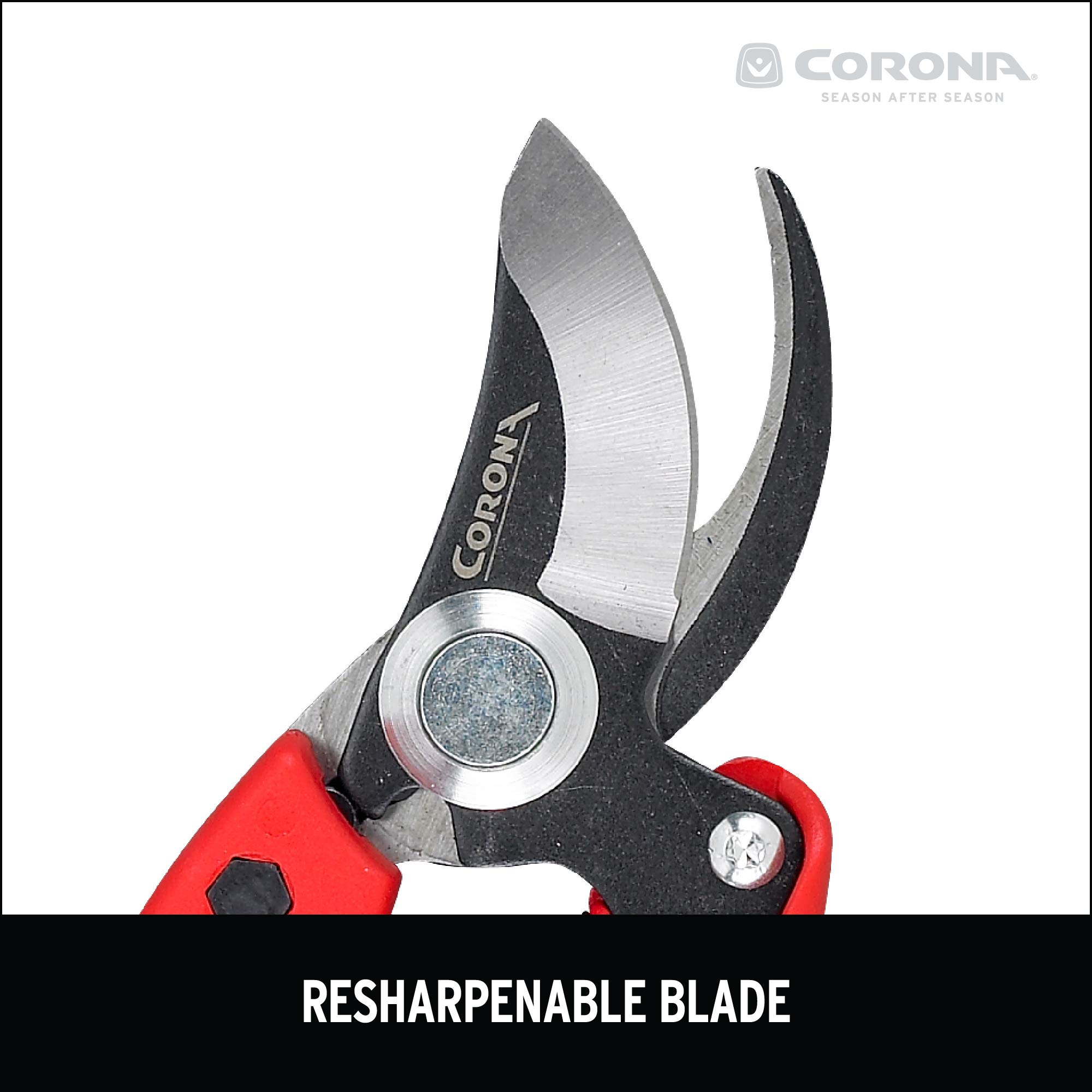 Snapklik.com : Corona BP 4180 Non-Stick Steel Angled Bypass Hand Pruner-5/8 Inch Cut Capacity ...