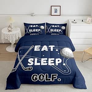 Amazon.com: Feelyou Full Size Sports Golf Comforter Set for Boys Kids ...