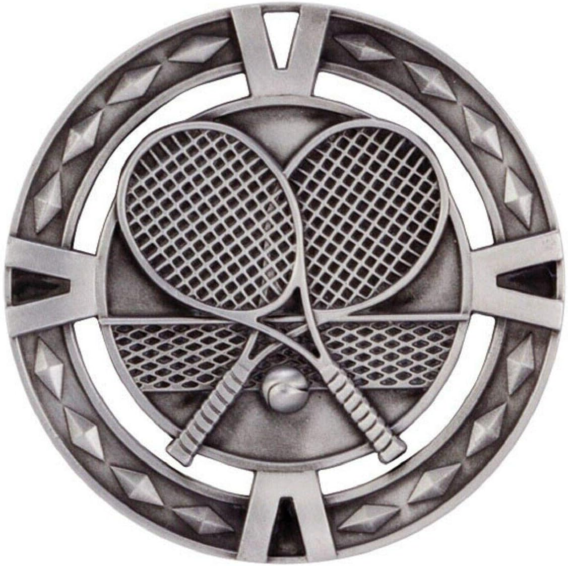 Amazon.com : Emblems-Gifts Personalised Engraved Silver V-Tech Tennis ...