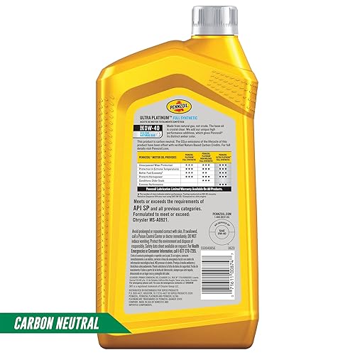 Snapklik.com : Pennzoil Ultra Platinum Full Synthetic 0W-40 Motor Oil