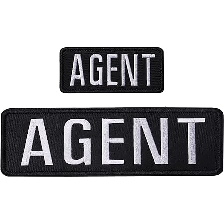Amazon.com: Agent Vest Patch for Plate Carrier - Embroidery Patches ...