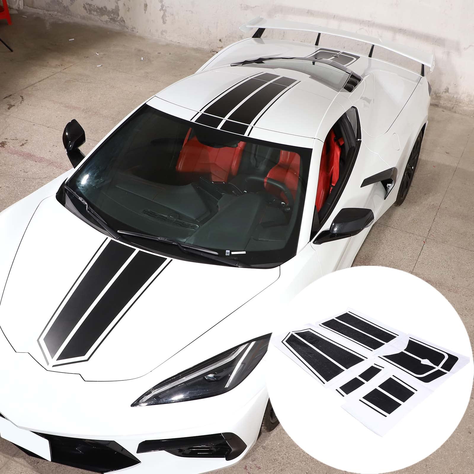 Amazon.com - Auto Racing Body Stripe Decal Compatible with Chevrolet ...