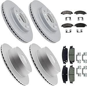 Amazon.com: Stirling [FRONT + REAR] Anti-Rust Brake Rotors And Ceramic ...