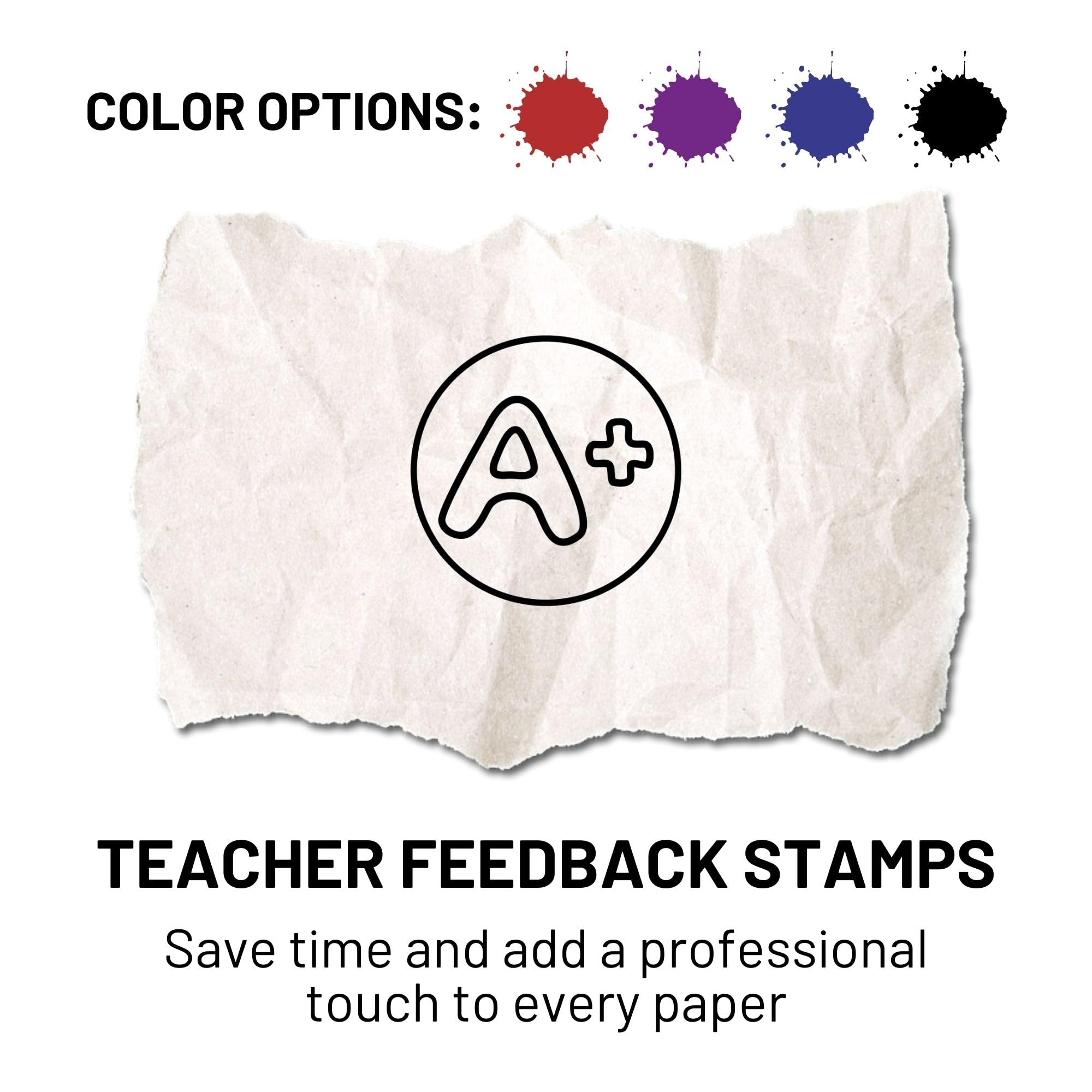 Snapklik.com : Self-Inking Teacher Stamps For Grading, Multicolor ...