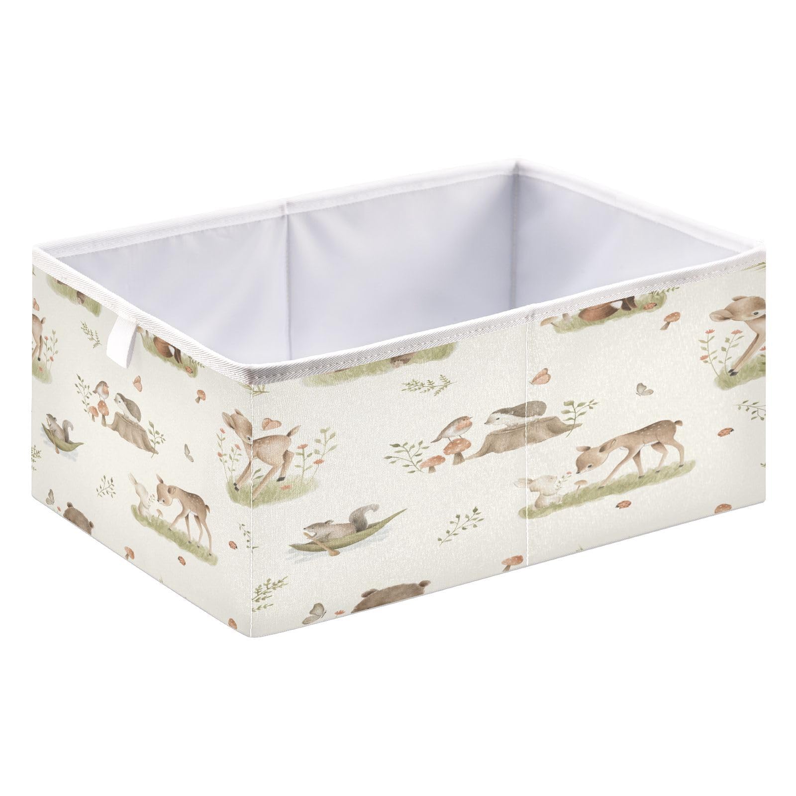 Book Basket ALAZA Rectangular Storage Bins With Handles,Collapsible ...