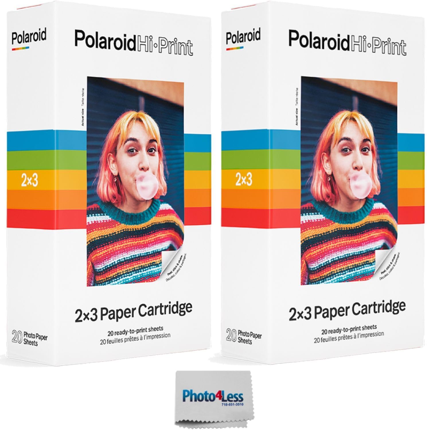 Amazon.com: Polaroid Hi-Print Paper - 2x3 Paper Cartridge (20 Sheets ...