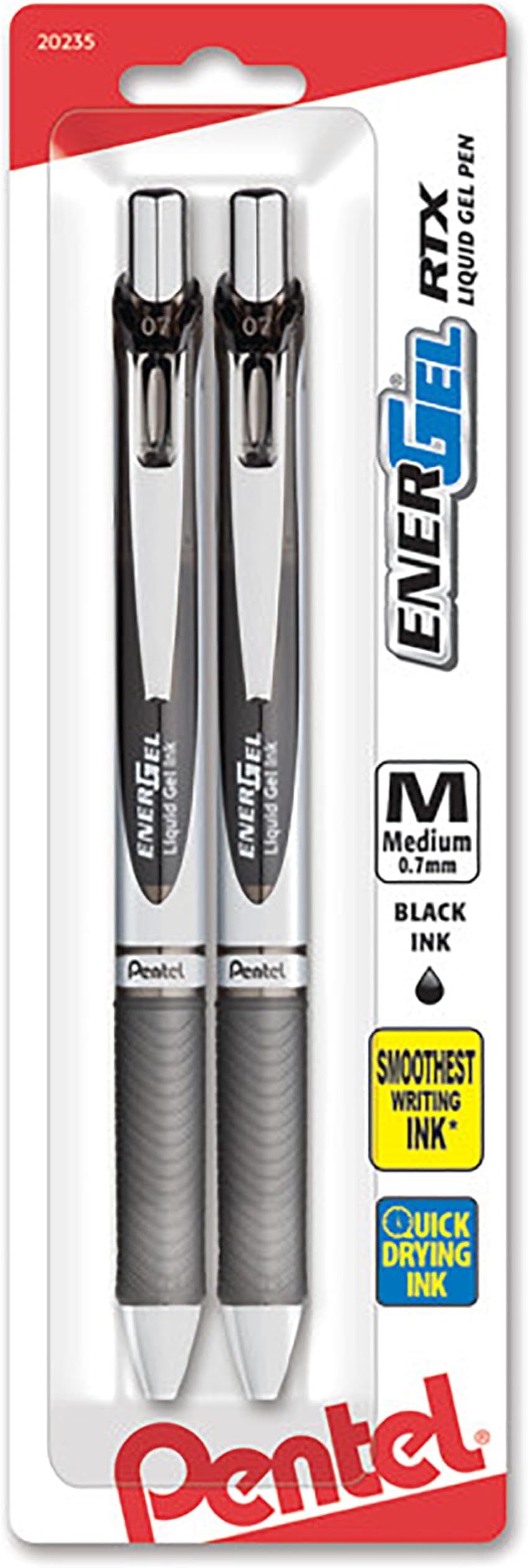 BL77 Pentel EnerGel XM Retractable Liquid Gel Ink Pen - 0.7mm - 52% ...