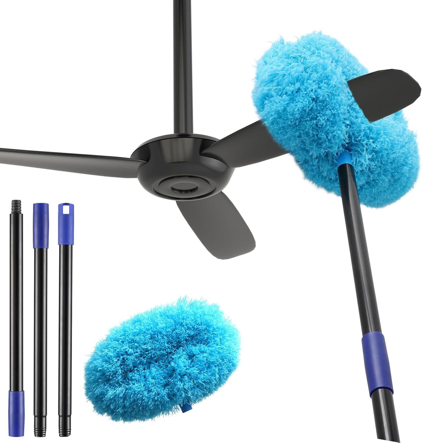 Ceiling Fan Cleaner 4.5 Ft - Removable Duster With Long Pole for Fan ...