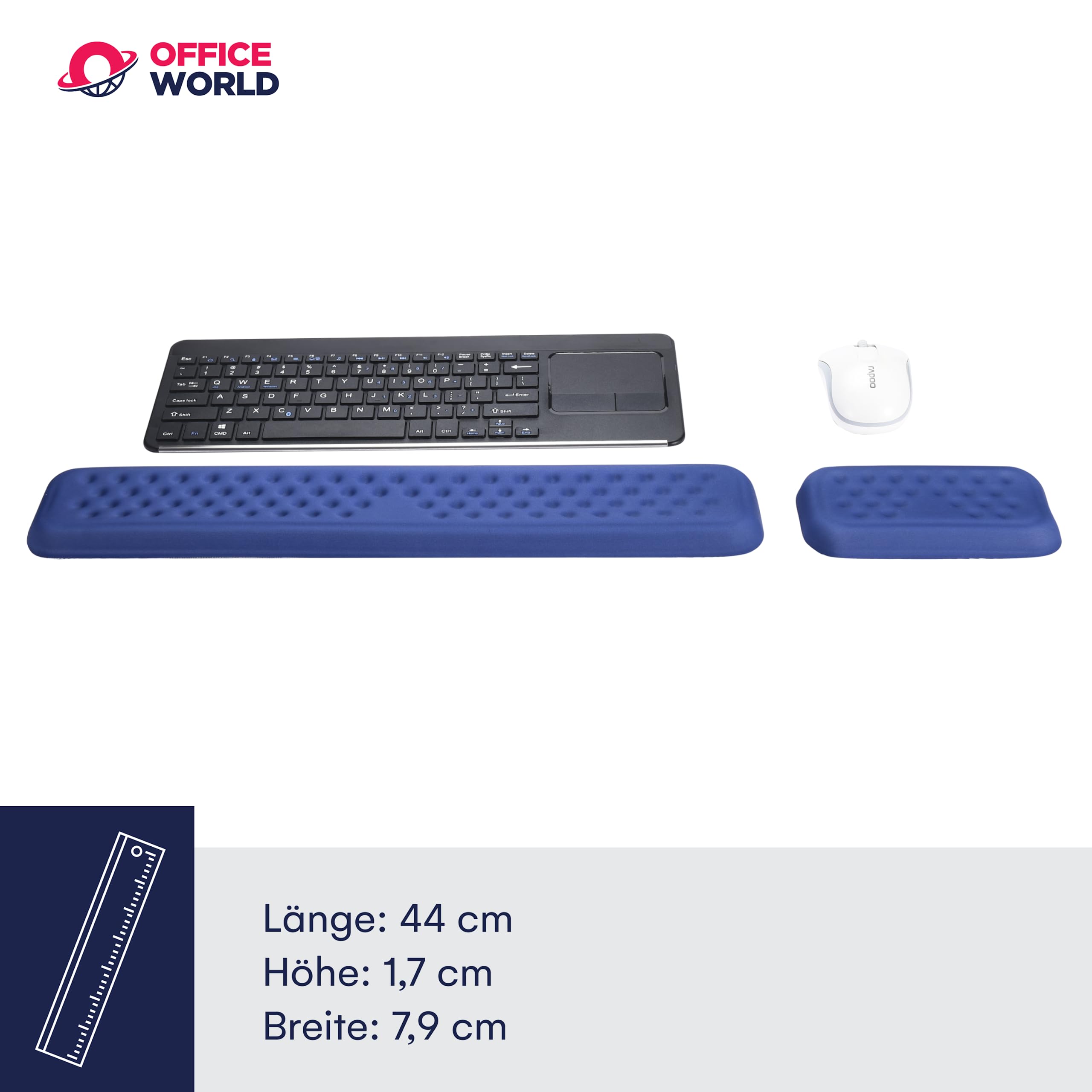 Laptop Desk Organizer Wrist Pad RGB Memory Foam Keyboard Wrist Rest Pad ...