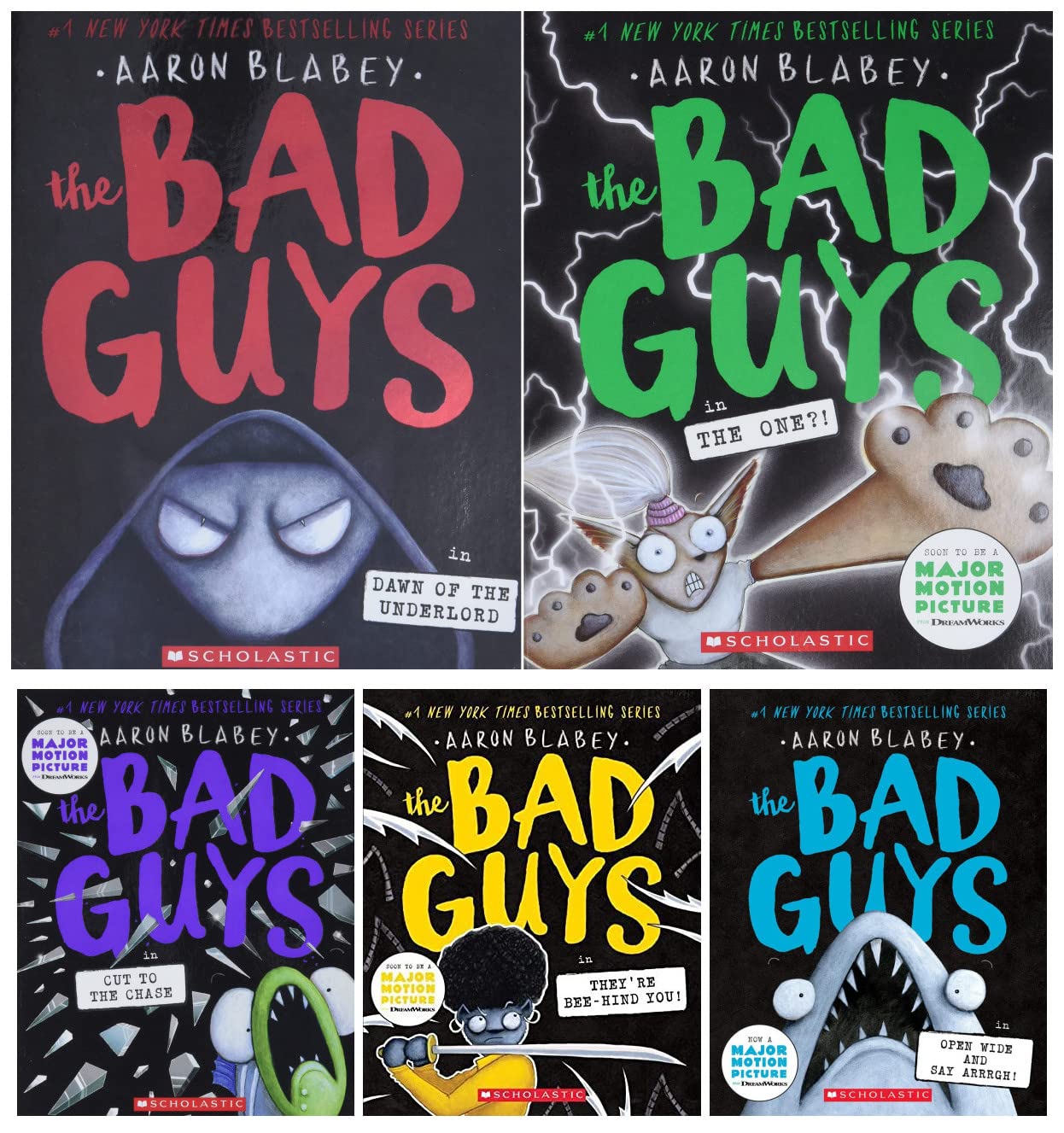 NEW SET! The Bad Guys Series 5 Books Set (Book #11 - Book #15): Aaron ...