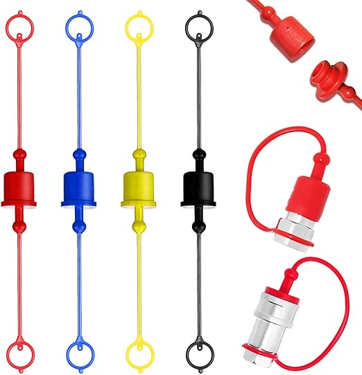 Amazon.com: Ojeemii 8 Pcs Hydraulic Dust Caps & Plugs Set, Quick ...