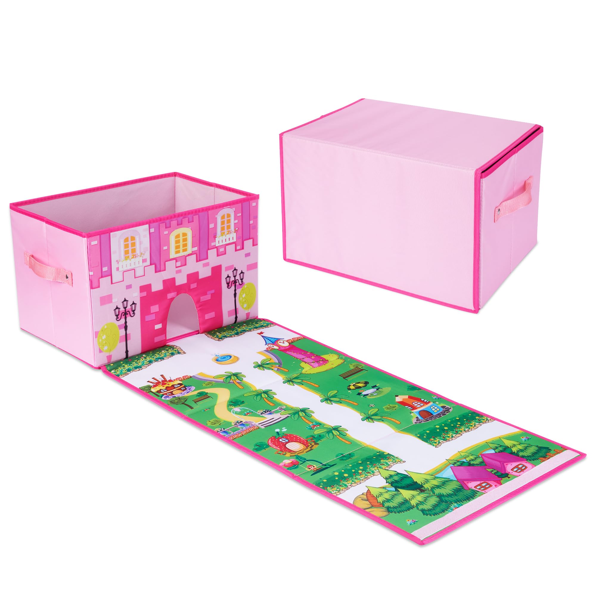 Amazon.com - SAM AND MABEL Fabric Storage Organizer and Play Mat ...