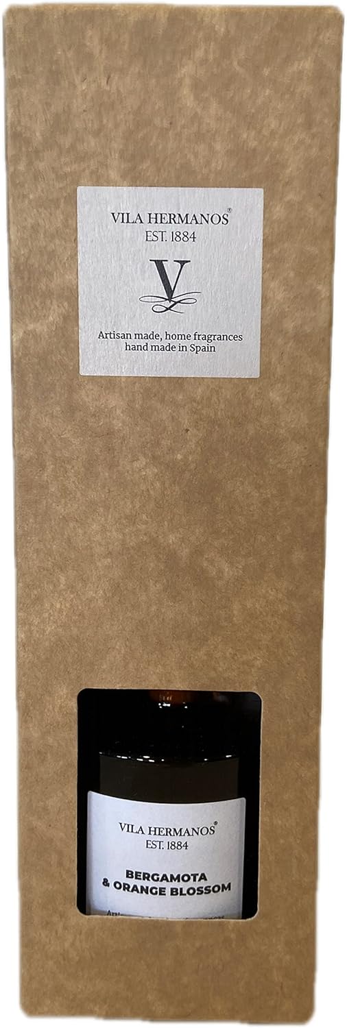 Amazon.com: Vila Hermanos Bergamota & Orange Blossom Reed Diffuser 3.38 ...