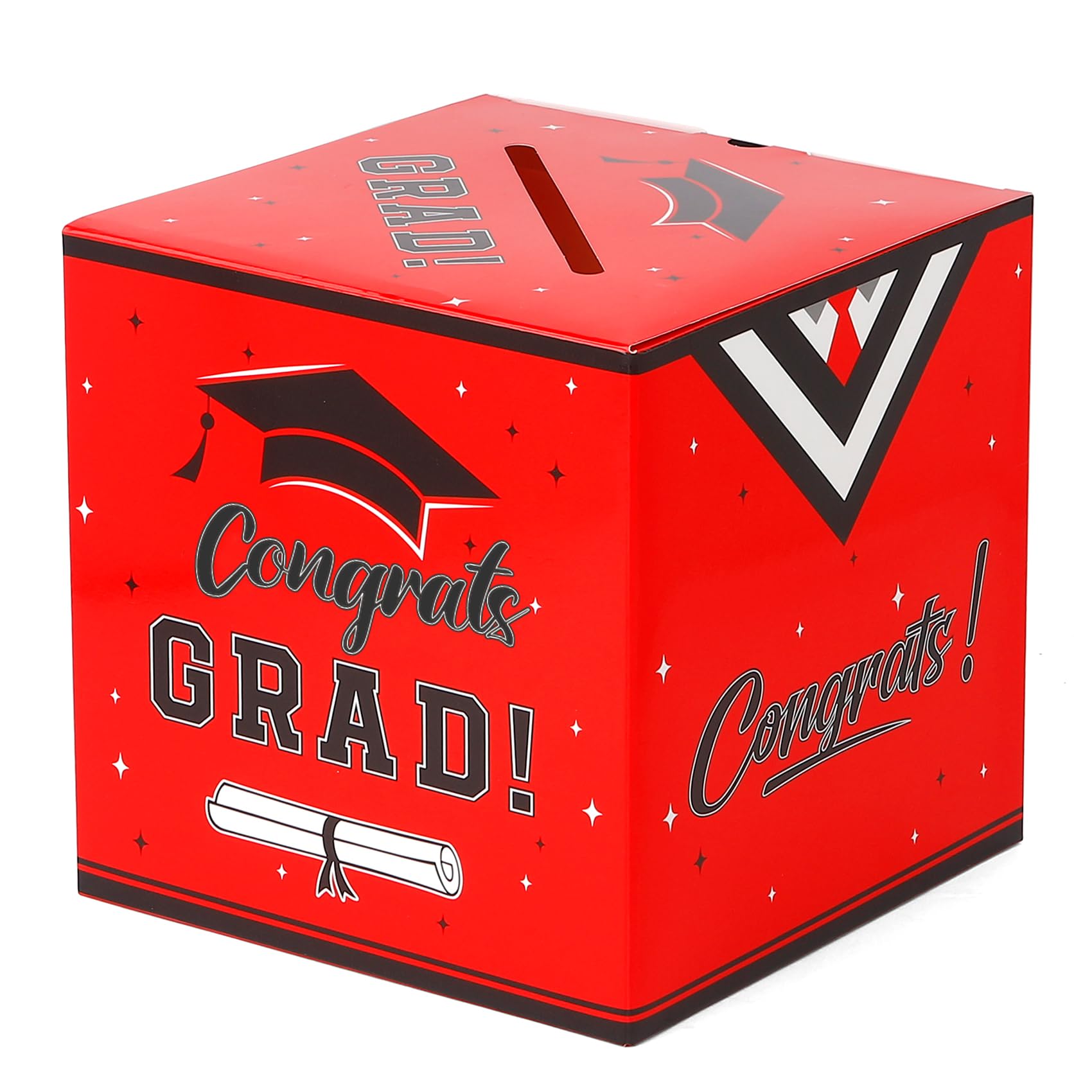 Amazon.com: Red 2025 Graduation Card Box, Card Box for Graduation Party ...