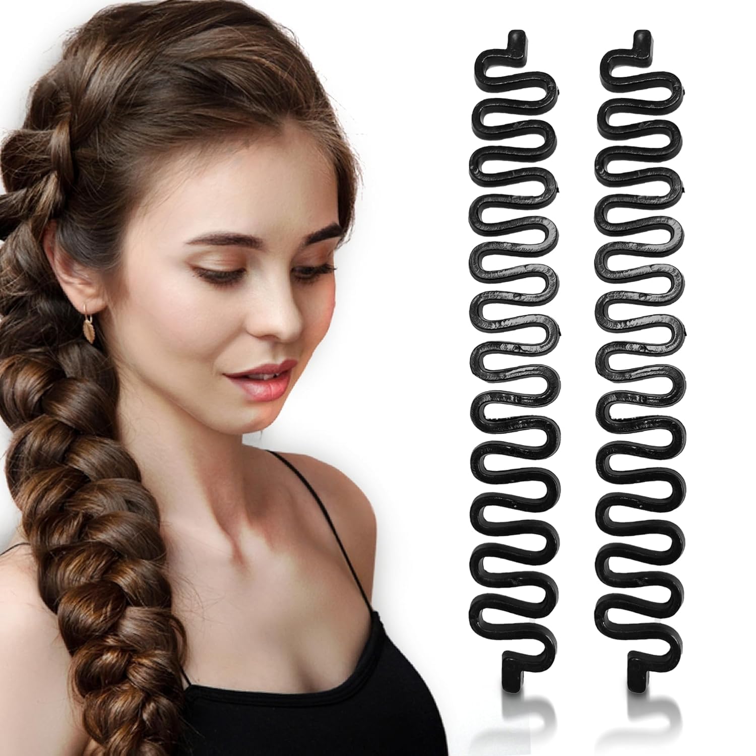 Roller Set Natural Hair Braid