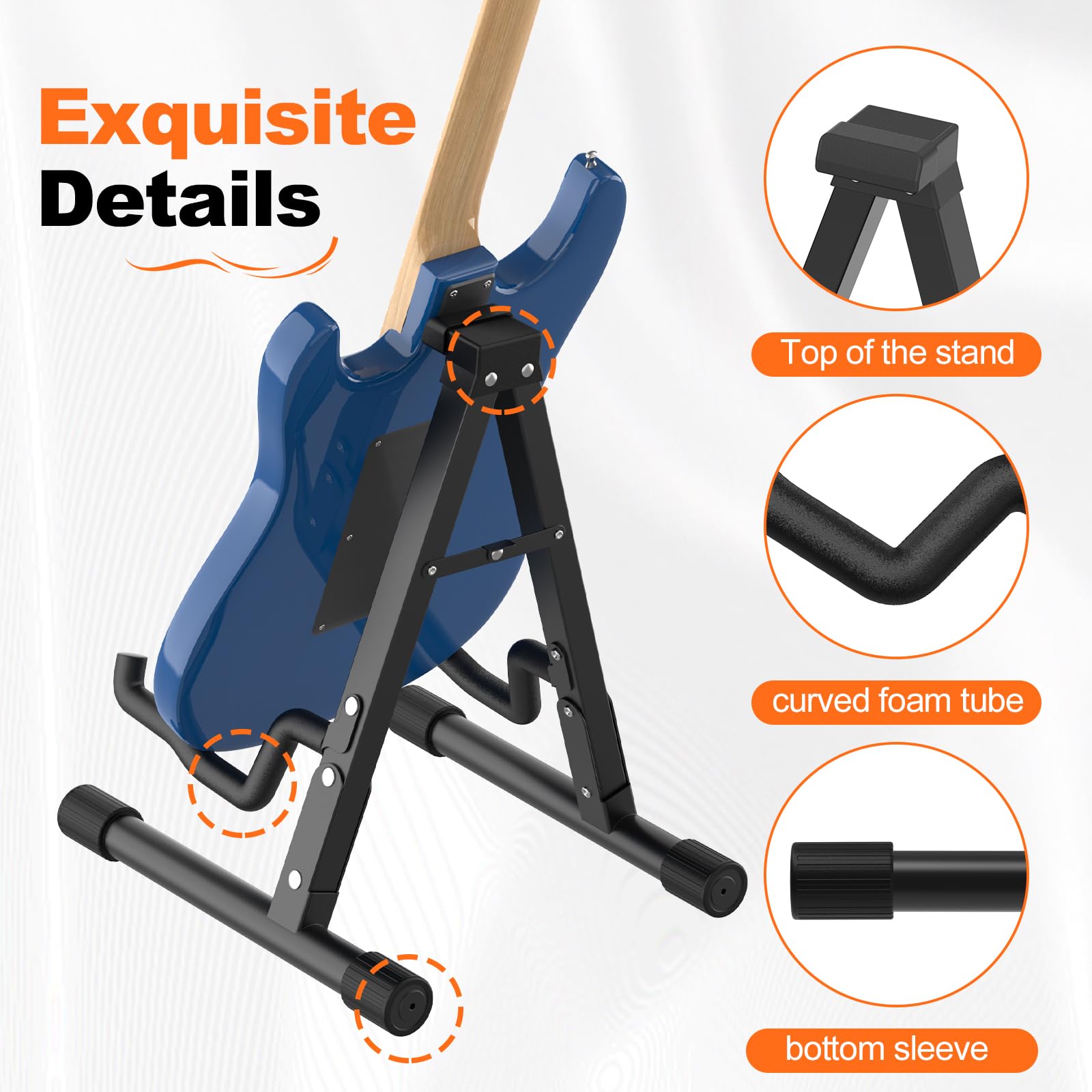 Snapklik.com : GLEAM Guitar Stand - Electric, Acoustic And Bass, Banjo ...