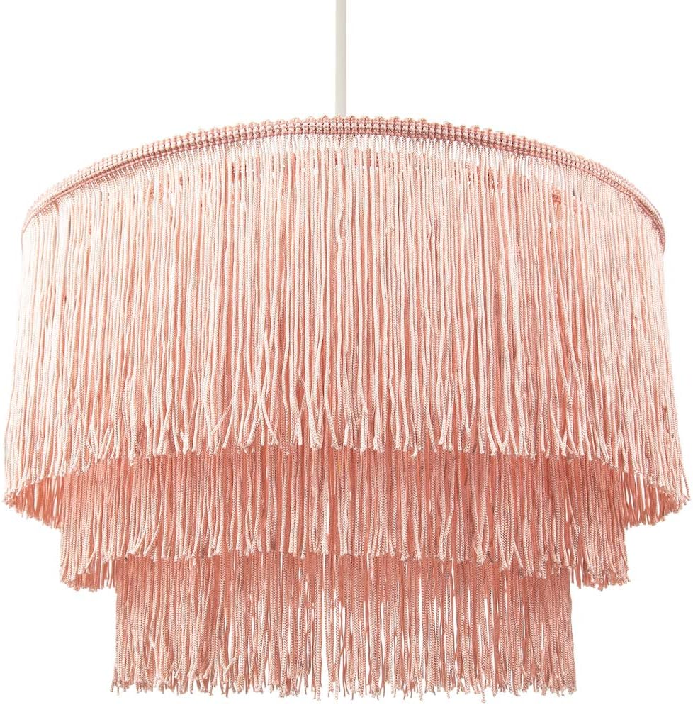 30cm Pink Feather Light Shade, Lamp Shade for Pendant Ceiling Light ...