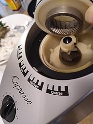 Capresso 560Infinity Conical Burr Grinder, Brushed Silver, 8.8-Ounce ...