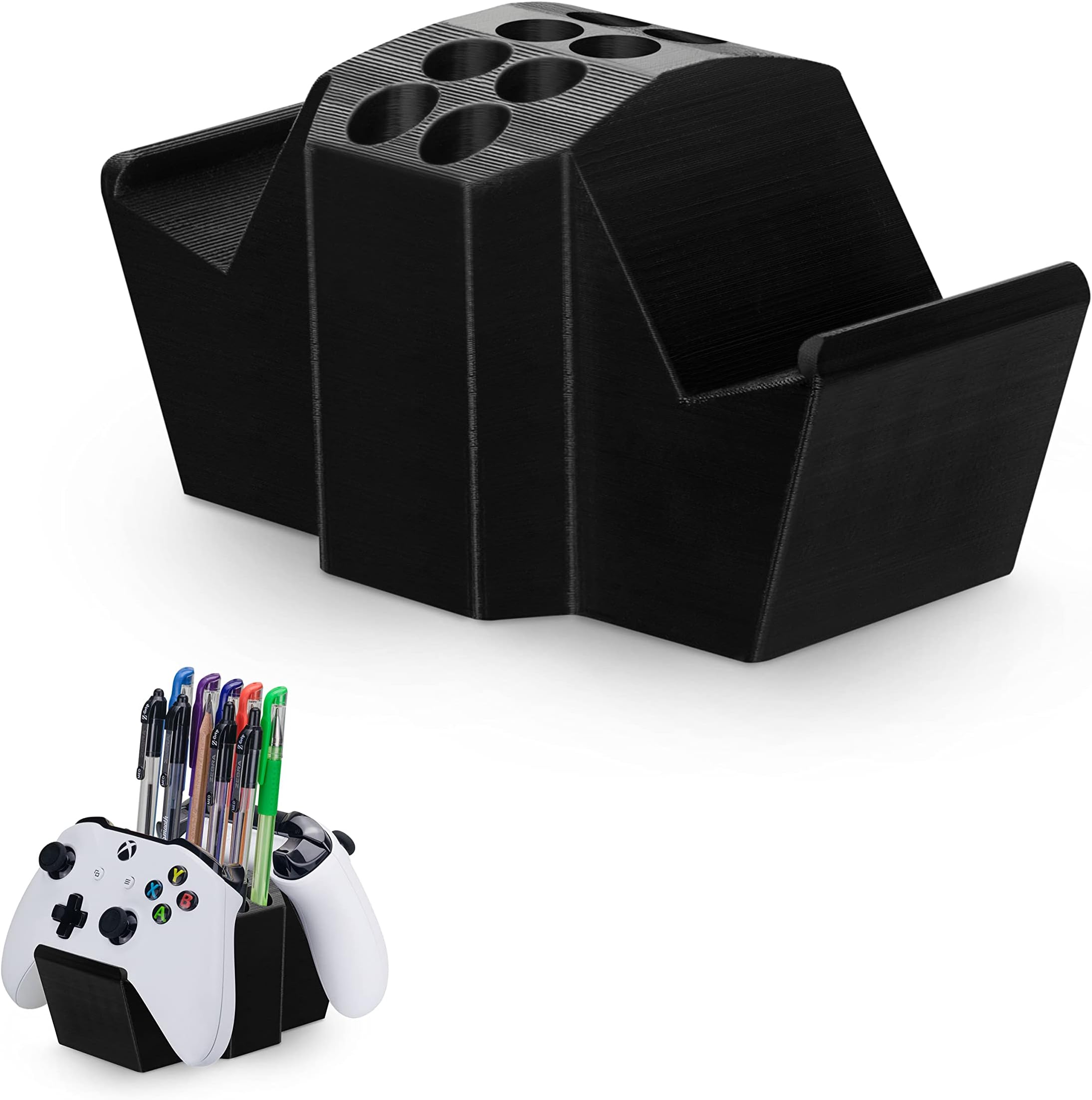 Amazon.com: Game Controller Holder & Desktop Pen Organizer Stand With ...