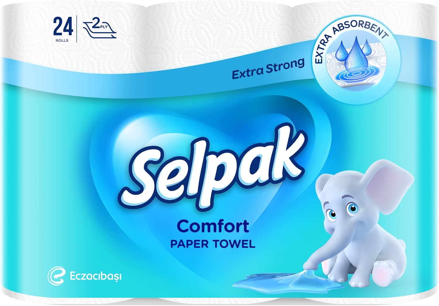 Selpak 2 Ply Kitchen Paper Towel 24 Rolls 90 Sheets: Buy Online at Best ...