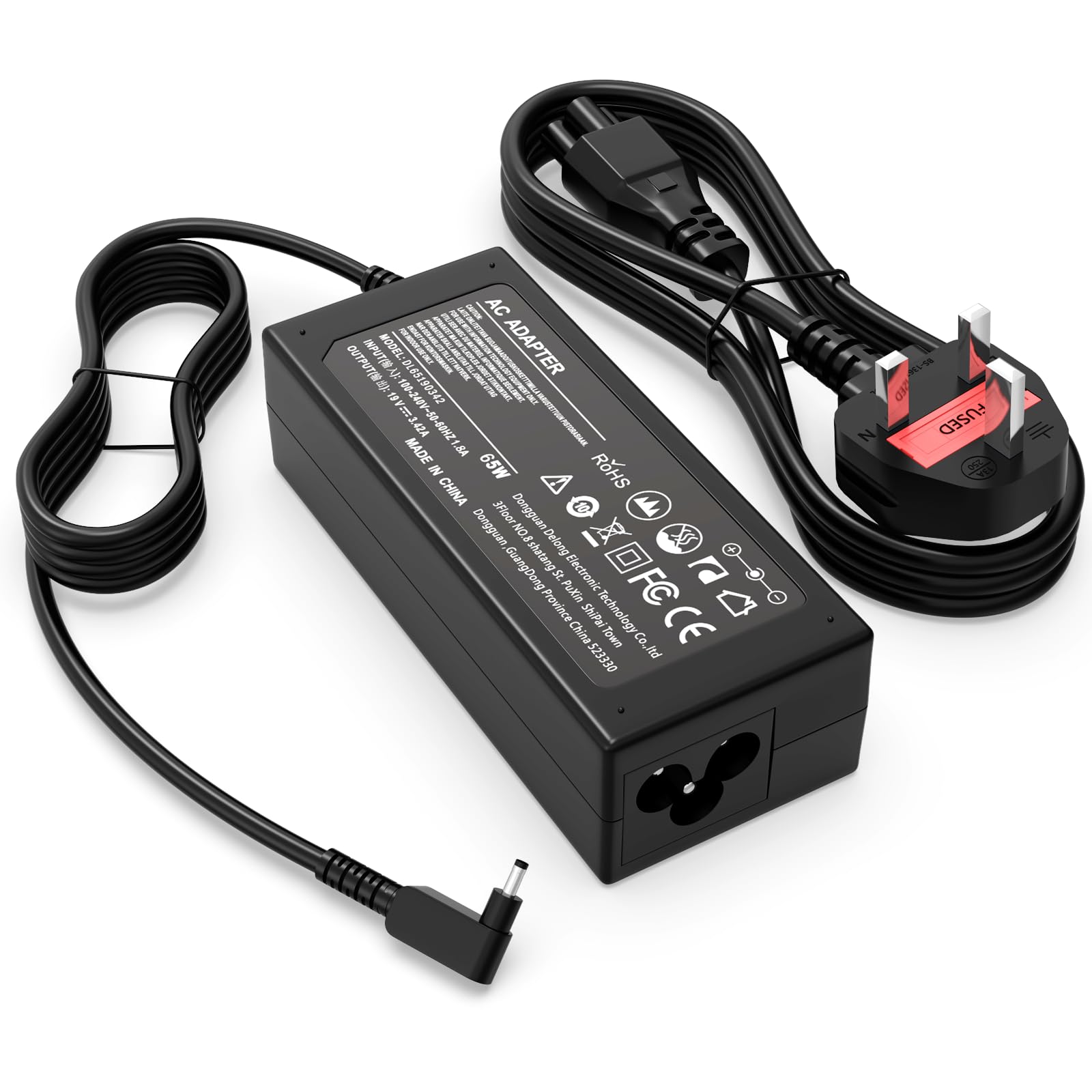 65W Acer Laptop Charger for Acer Aspire 5 3 A315-24P A315-58 A314-23P ...