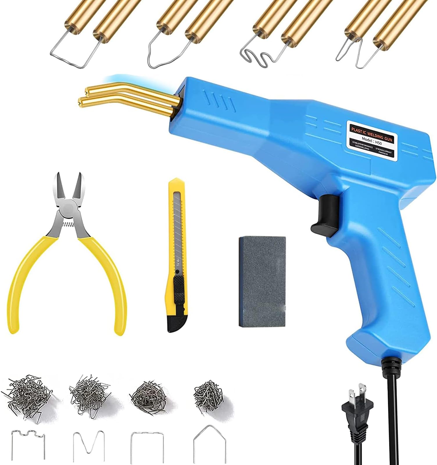 Soldador de Plastico, 50W Pistola para Soldar Plastico, Kit de ...