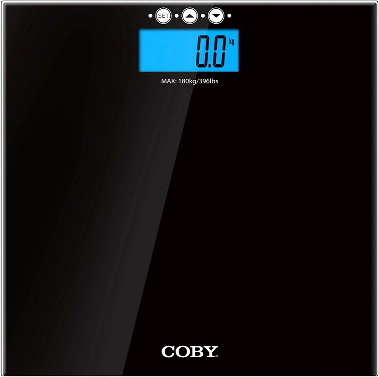 Amazon.com: Coby Digital Bathroom Scale with Color Changing LCD Display ...