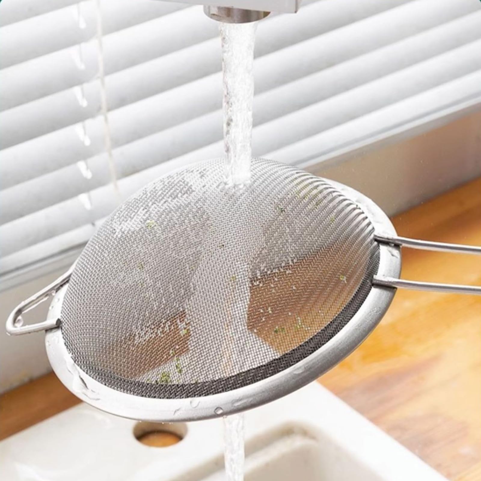 Snapklik.com : 2PCS Fine Mesh Strainers Set Small Stainless Steel Sieves