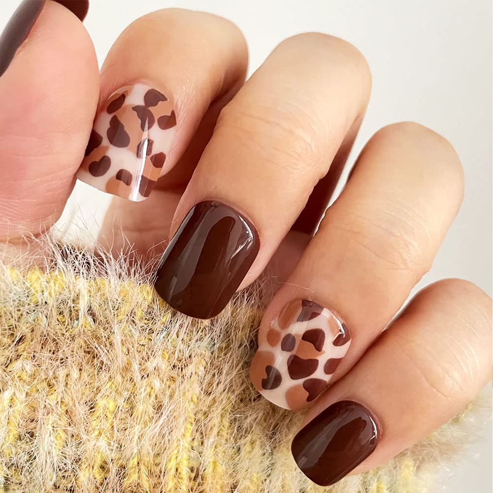 Acrylic Nails Cheetah Print