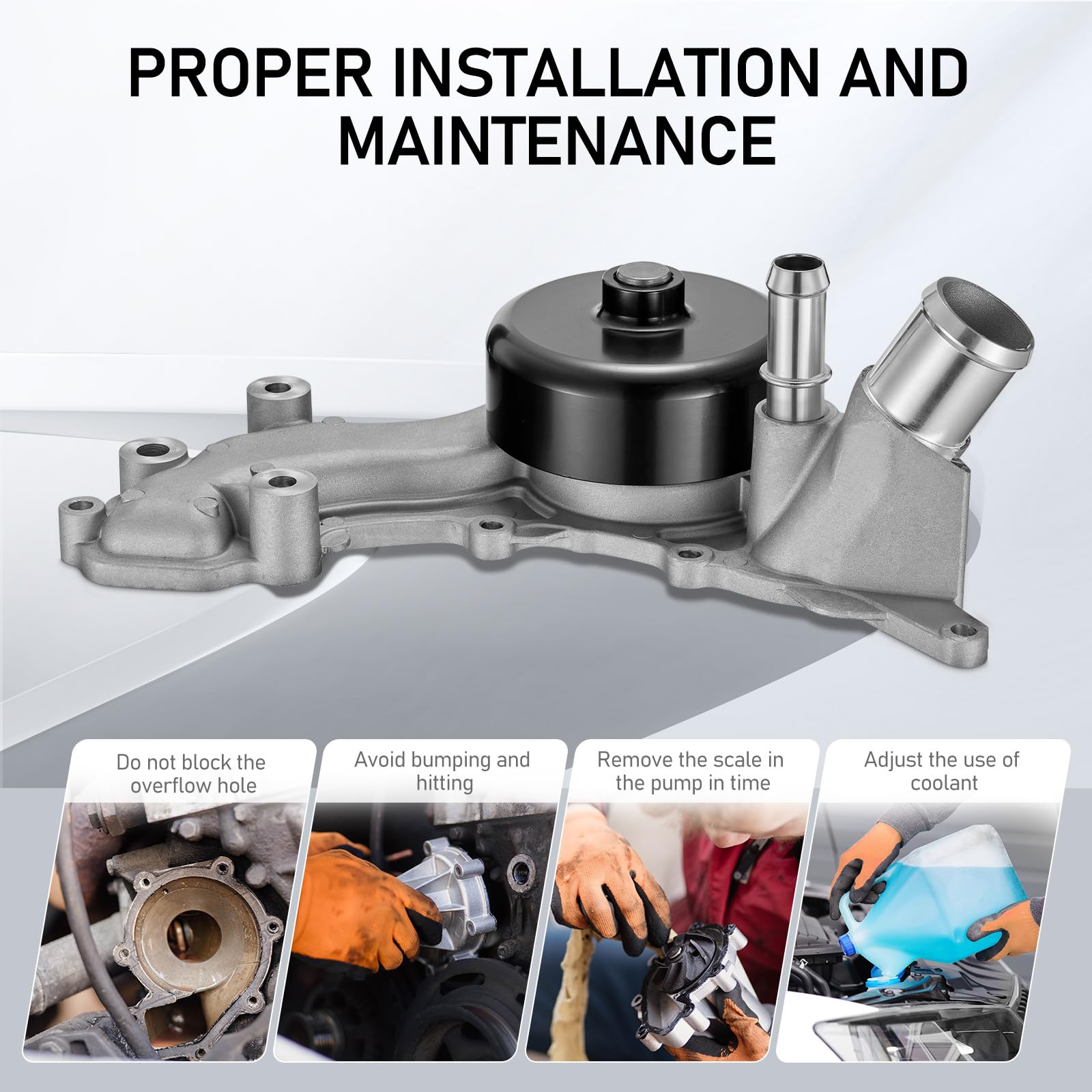 BDFHYK 44021 Automotive Engine Water Pump Kit Compatible with 2018 Jeep ...