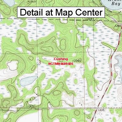 Amazon.com : USGS Topographic Quadrangle Map - Cushing, Minnesota ...