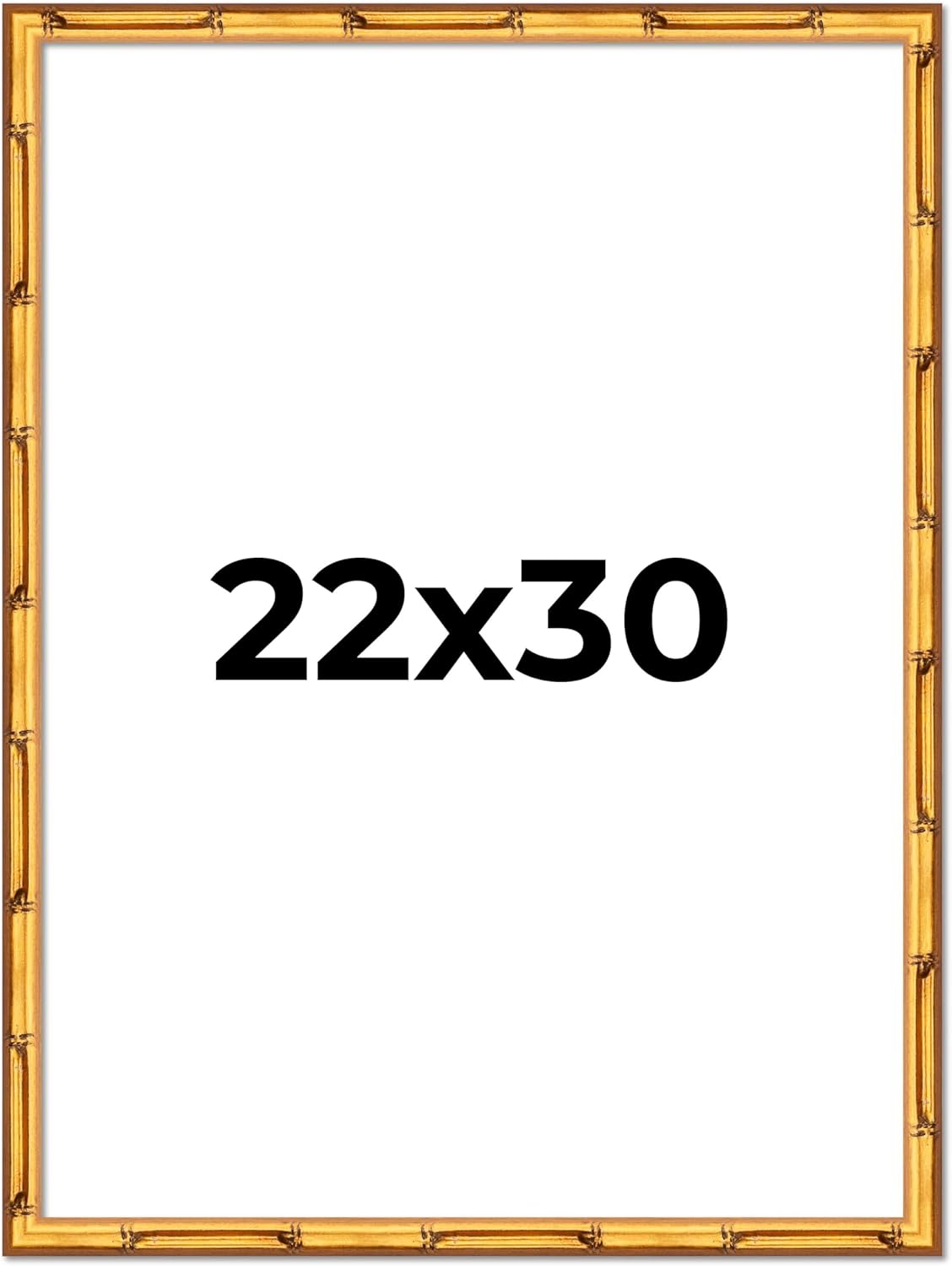Amazon.com - CountryArtHouse 22x30 Frame Gold Bamboo Solid Wood Picture ...