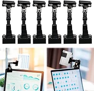 portadocumentos ajustable para escribir: 6 piezas de soporte flexible ...