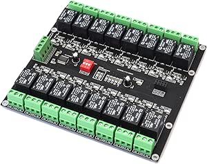 Amazon.com: 16 Channel I2C Interface Electromagnetic Relay Module for Arduino Raspberry 3.3V 5 ...