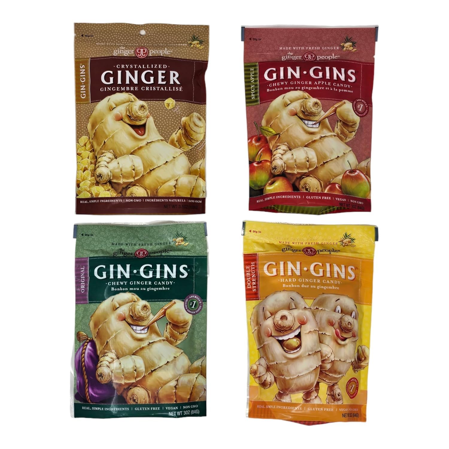 Amazon.com: YCNO KOMBOFAN Gin Gins Ginger Chews Chewy Ginger Candy ...