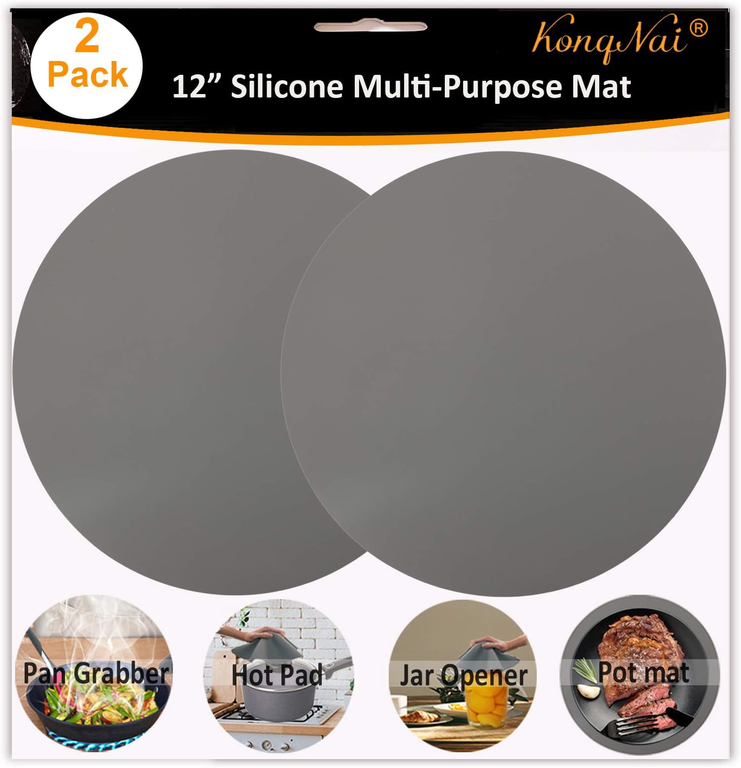 Amazon.com: Silicone Microwave Mat Heat Resistant Multifunctional Mat ...