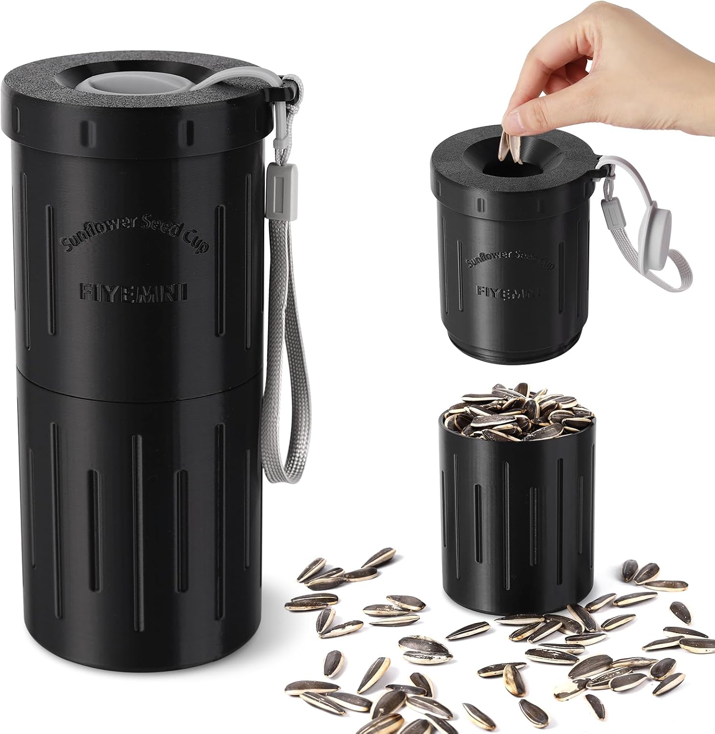 Amazon.com | FIYEMNI Sunflower Seed Spit Cup, with Seed Storage & Shell ...