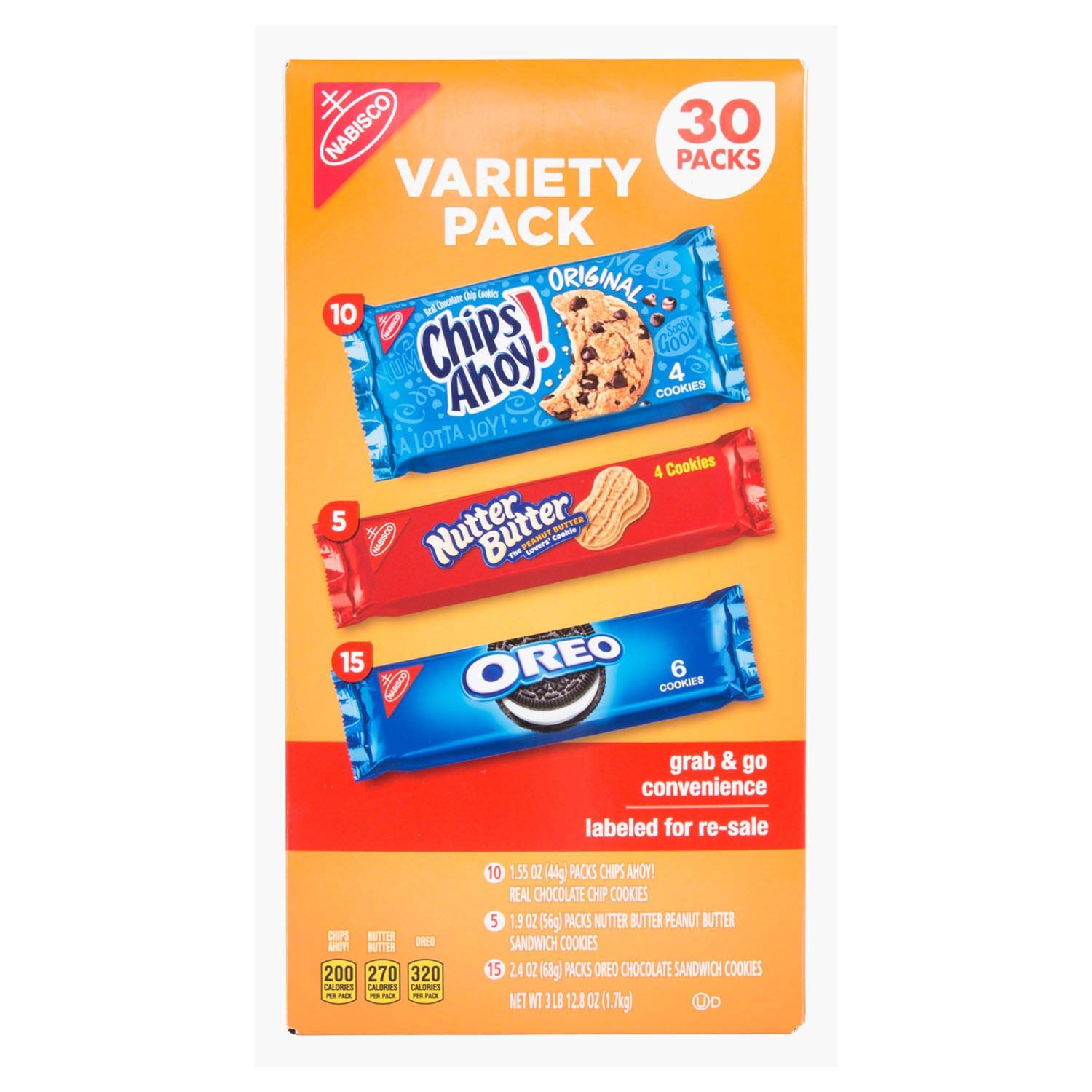 Amazon.com: Nabisco Cookie Variety Pack (30 Pk.) Net Wt 61 Ounce ...