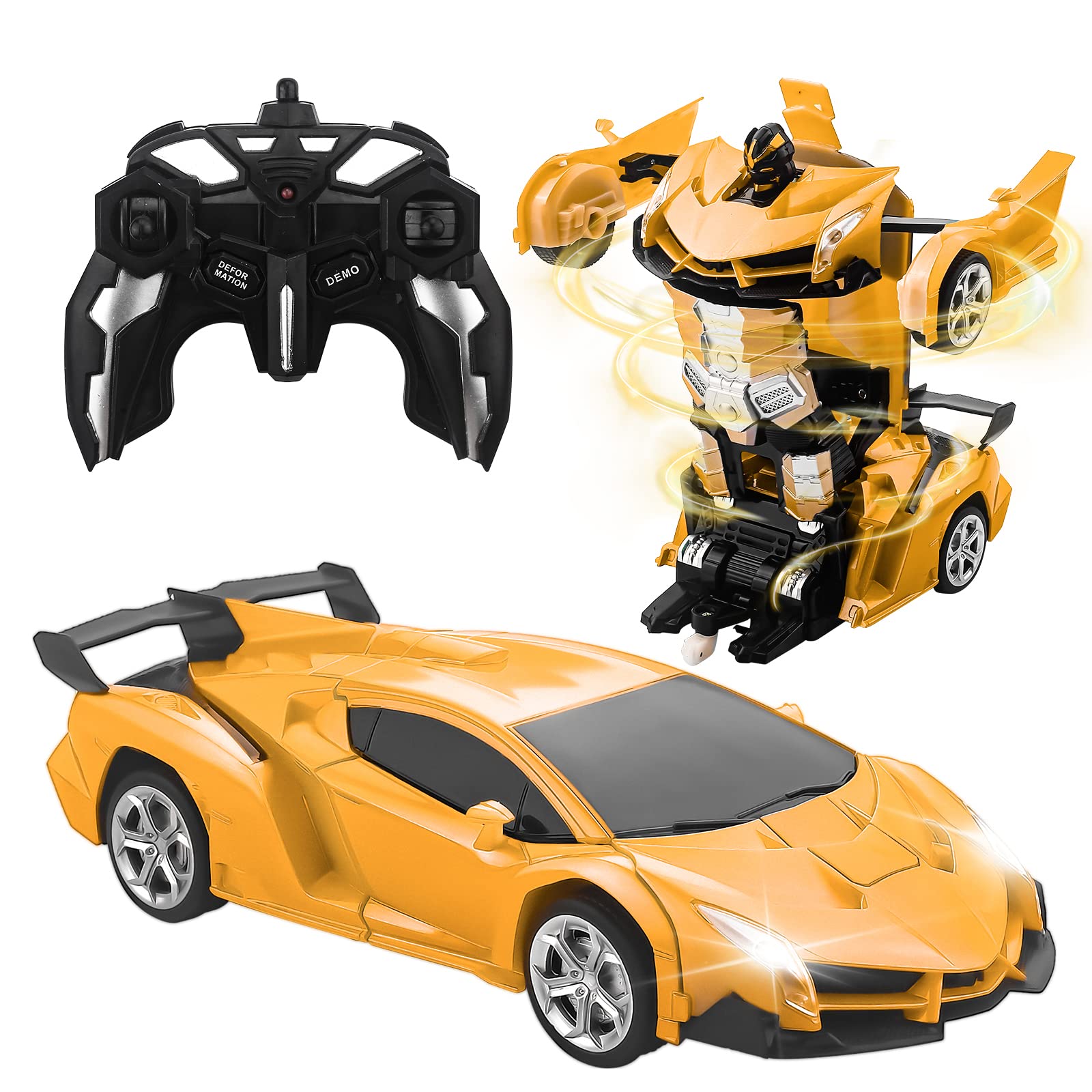Adniac Transforming Toys Remote Control Car Transforming Robot ...