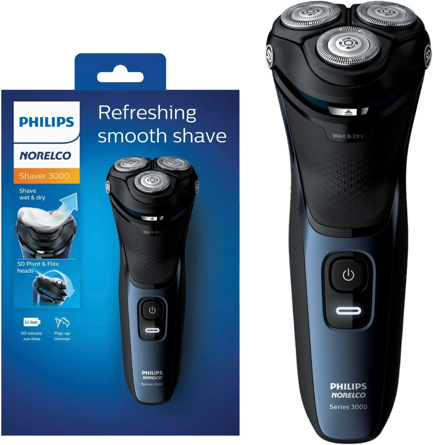 Amazon.com: Philips Norelco Shaver for Men Series 7100 Rechargeable Wet ...
