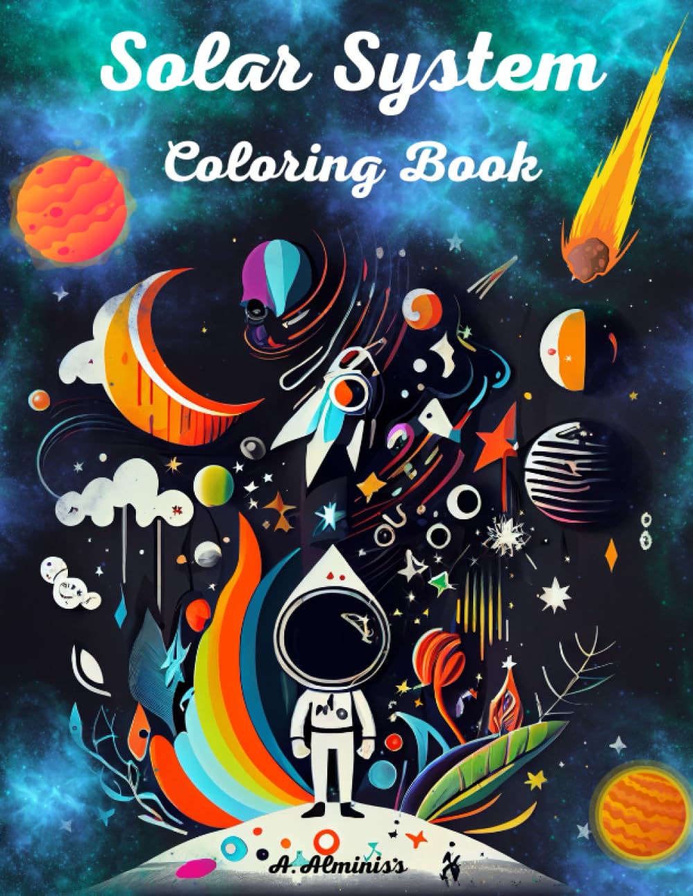 Amazon.com: Solar System Coloring Book: Colorful Journey Through The ...