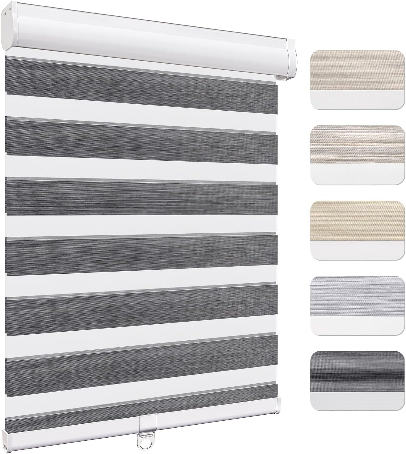 Amazon.com: Keego Zebra Roller Window Blinds Cordless Custom Size Free ...