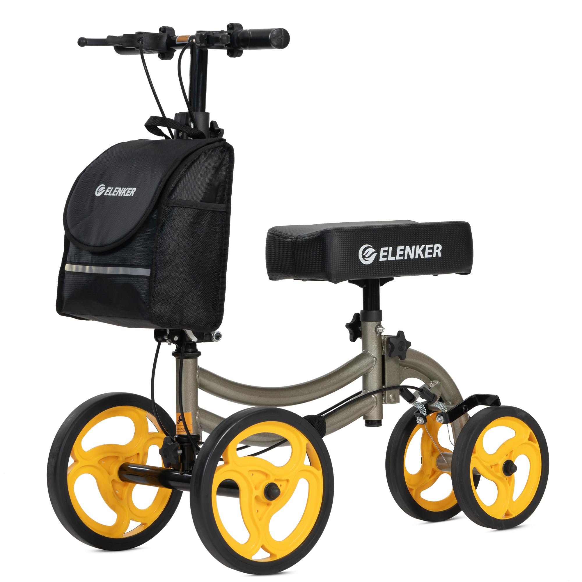 Snapklik.com : ELENKER Deluxe Steerable Knee Walker