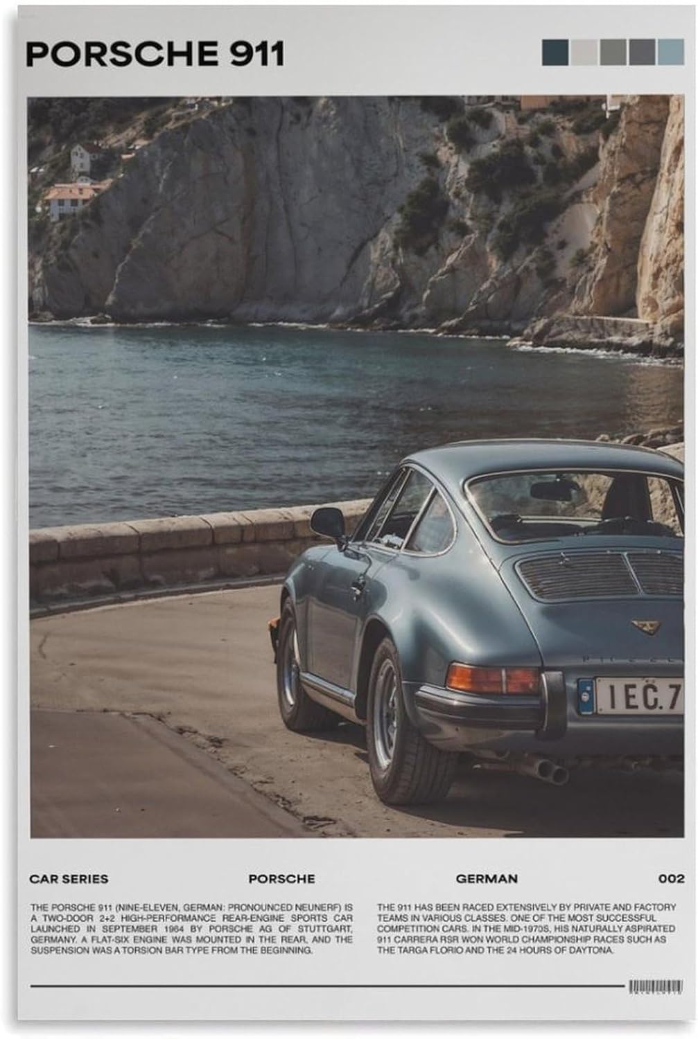 Amazon.com: NBHYK Car Poster 911 GT3 RS Super Car Posters Racing Car ...