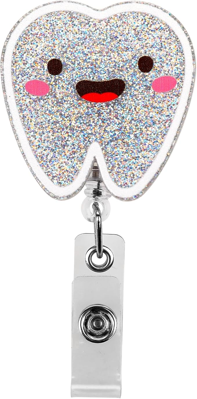 Amazon.com : Dimeho Nurse Badge Reel Retractable Bling Acrylic Nursing ...
