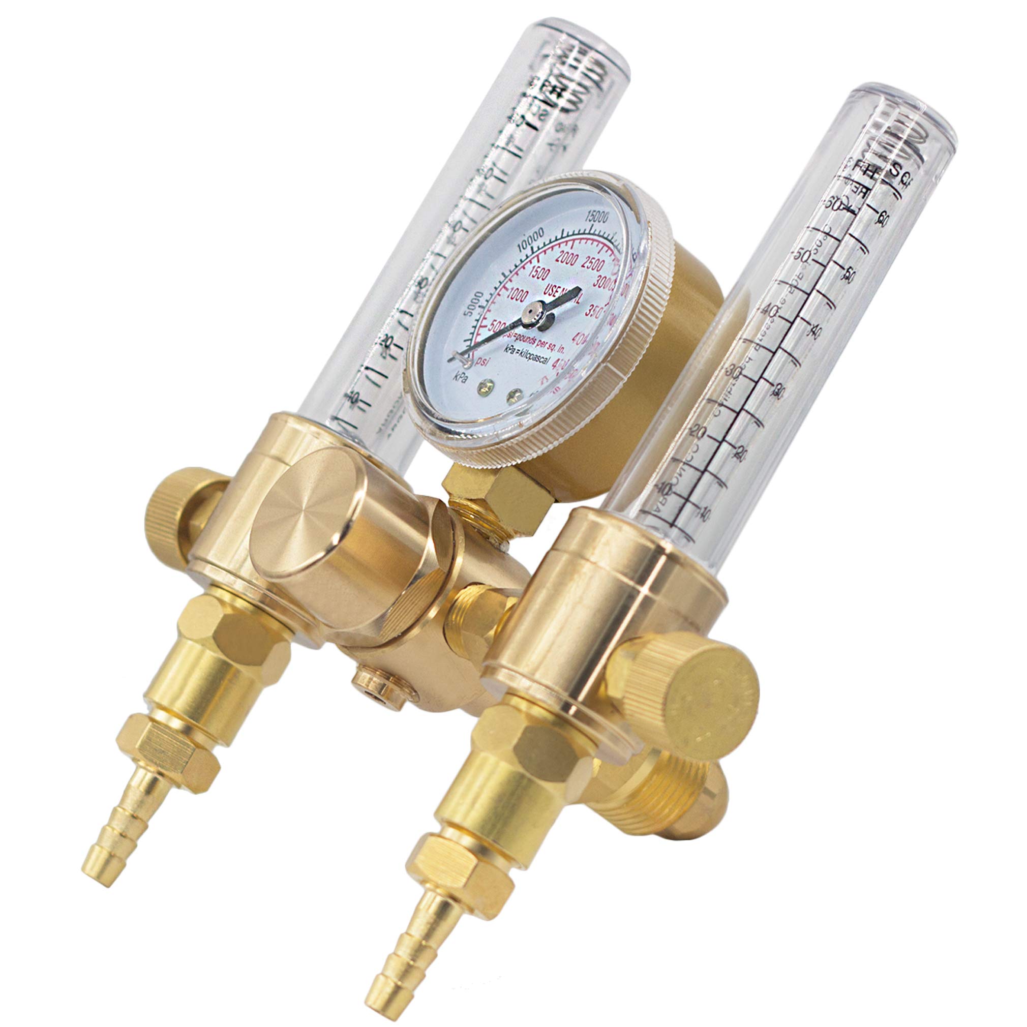 Snapklik.com : Dual Output Argon Regulator Flow Meter Mig Tig 0-60CFH ...