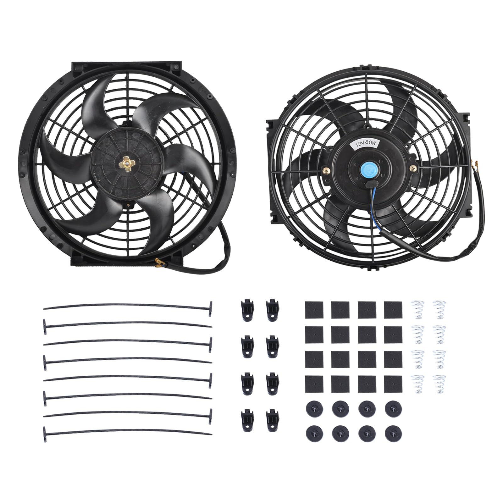 Snapklik.com : SSN 10" Electric Radiator Cooling Fan Assembly Kit, Push ...
